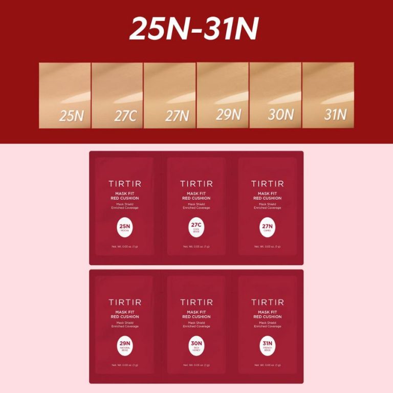 TIR TIR Mask Fit Red Cushion 6 Colors Trial Kit | Bloom and Beauty